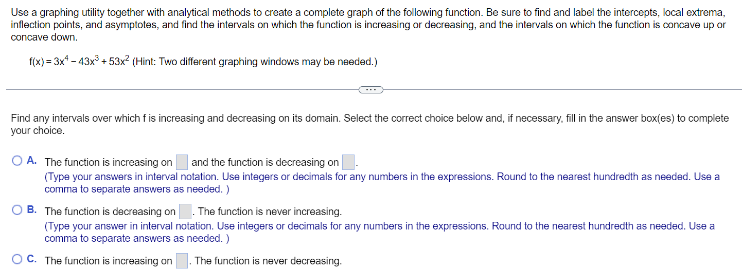 Solved Use a graphing utility together with analytical | Chegg.com