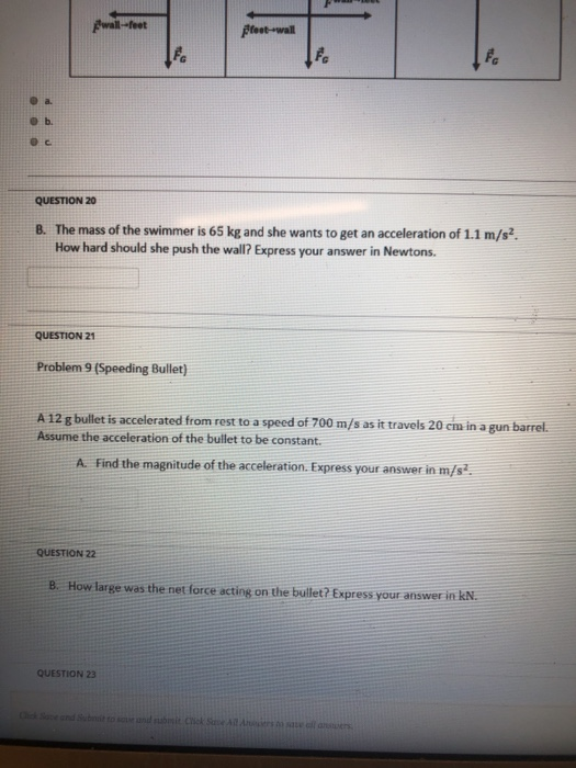 Solved Problem 8 (Swimming Launch) When the swimmer exerts a | Chegg.com