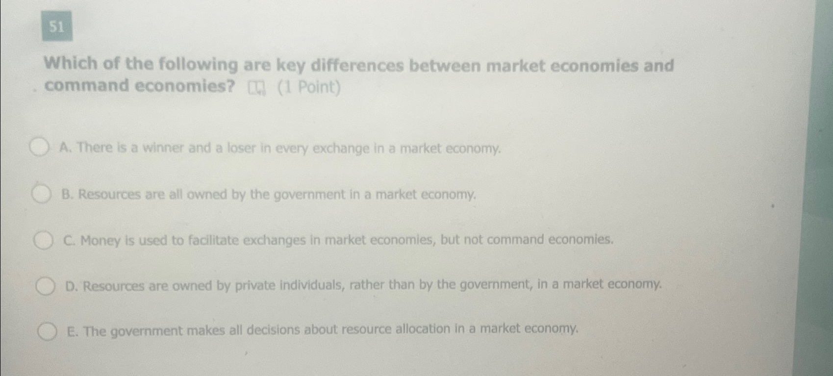 Solved 51Which of the following are key differences between | Chegg.com