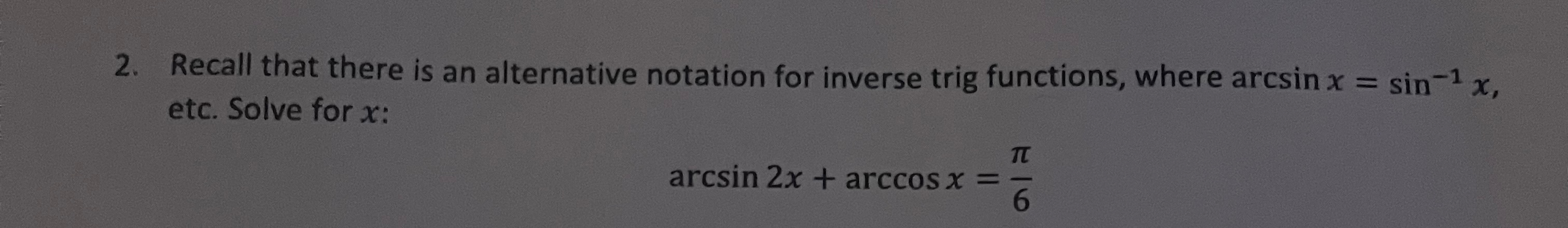 Solved Recall that there is an alternative notation for | Chegg.com
