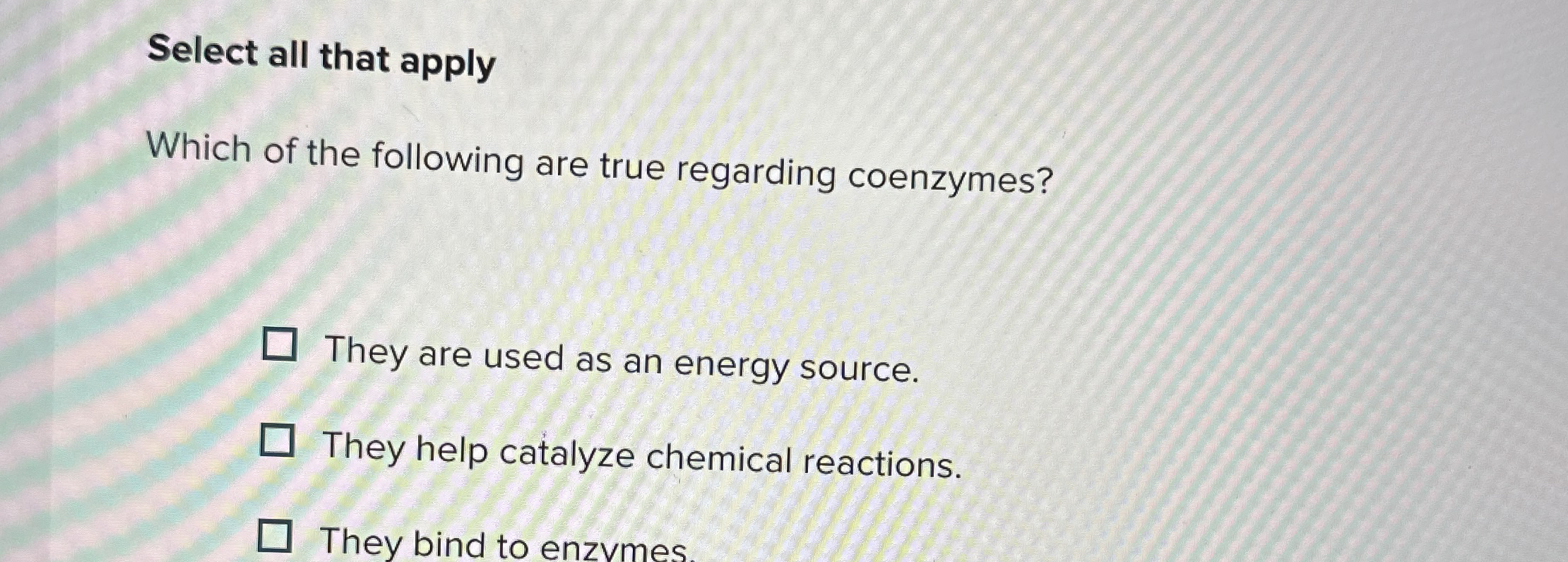 Solved Select all that applyWhich of the following are true | Chegg.com