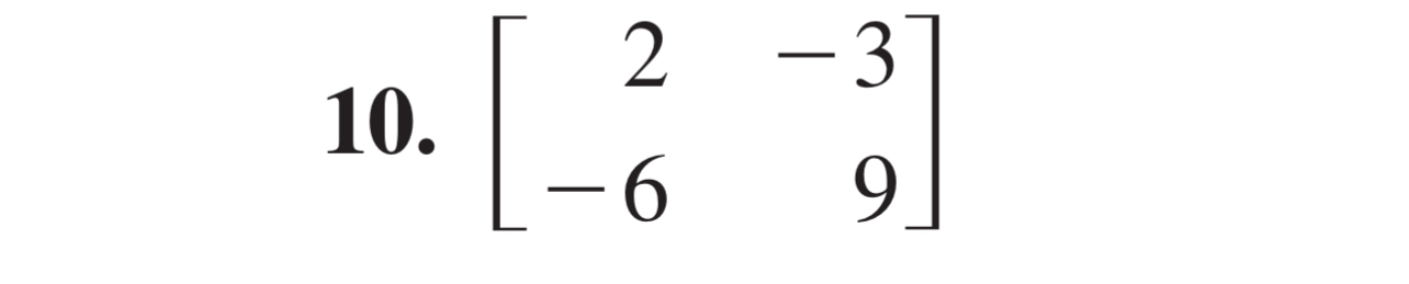 Solved Find the determinant of the matrix [2-3-69] | Chegg.com