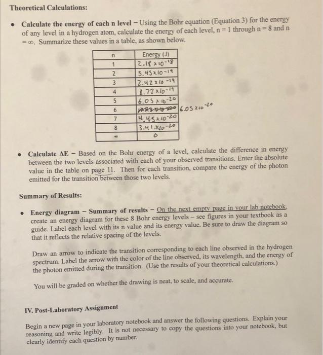 Solved 1. Using the summary energy diagram created in the | Chegg.com