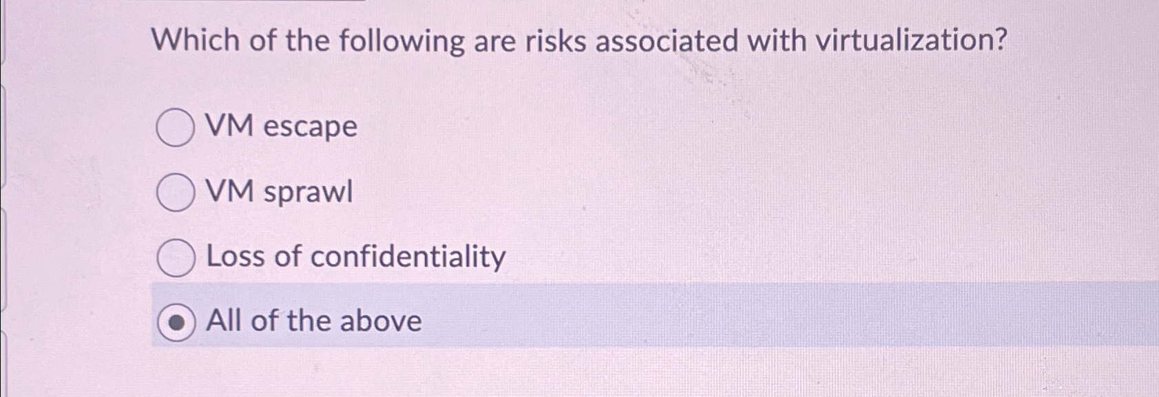 Solved Which of the following are risks associated with | Chegg.com