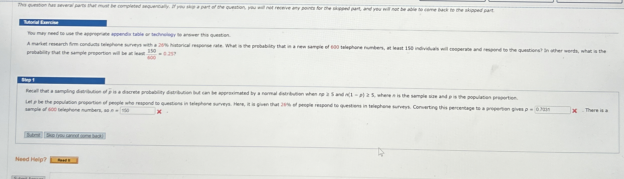 Solved Tutorial ExerciseYou may need to use the appropriate | Chegg.com
