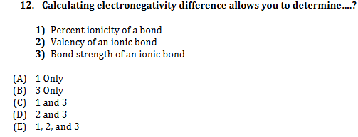 Solved Calculating electronegativity difference allows you | Chegg.com