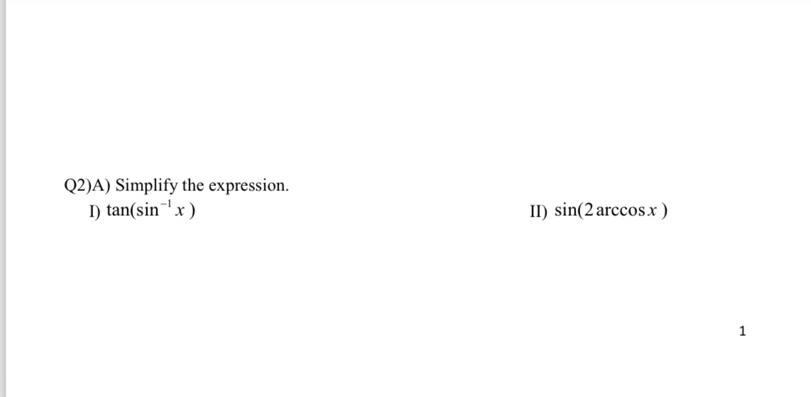 Solved Q2)A) ﻿Simplify the | Chegg.com