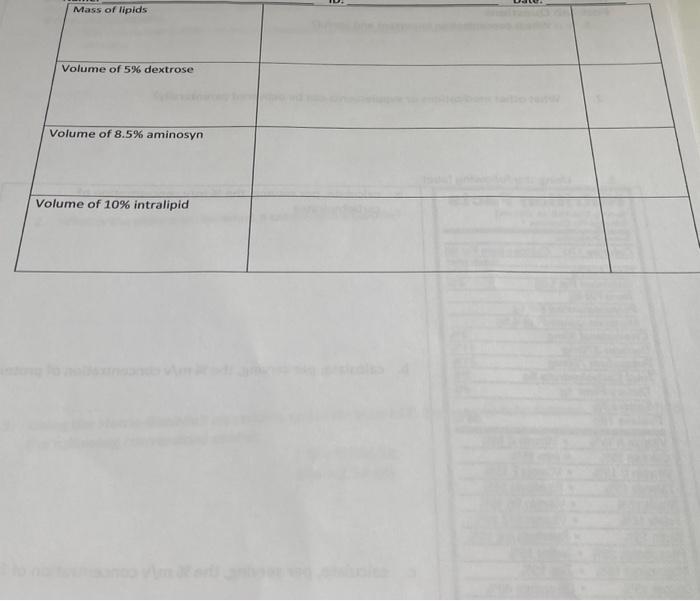 Solved show your calculations for the following quantities | Chegg.com