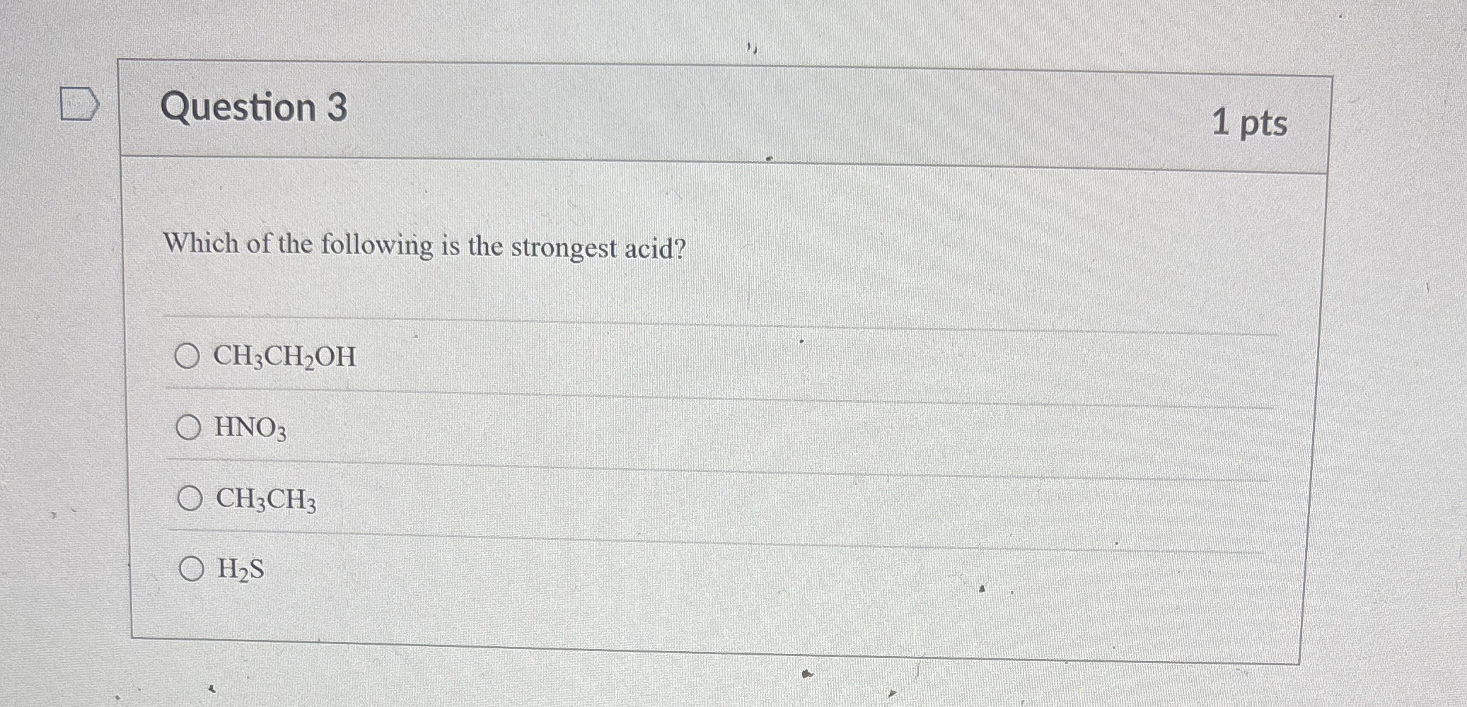 Solved Question 31 ﻿ptsWhich of the following is the | Chegg.com