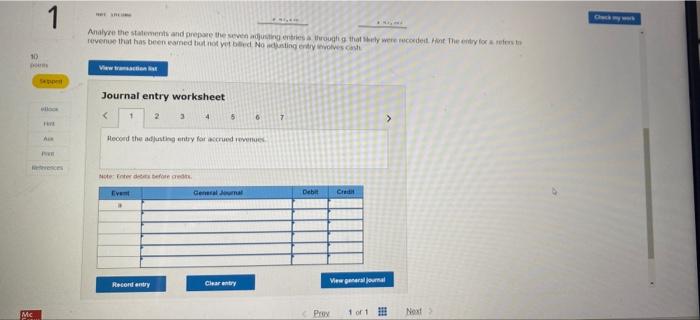 Solved Exercise 3-15 (Algo) Analyzing and preparing | Chegg.com