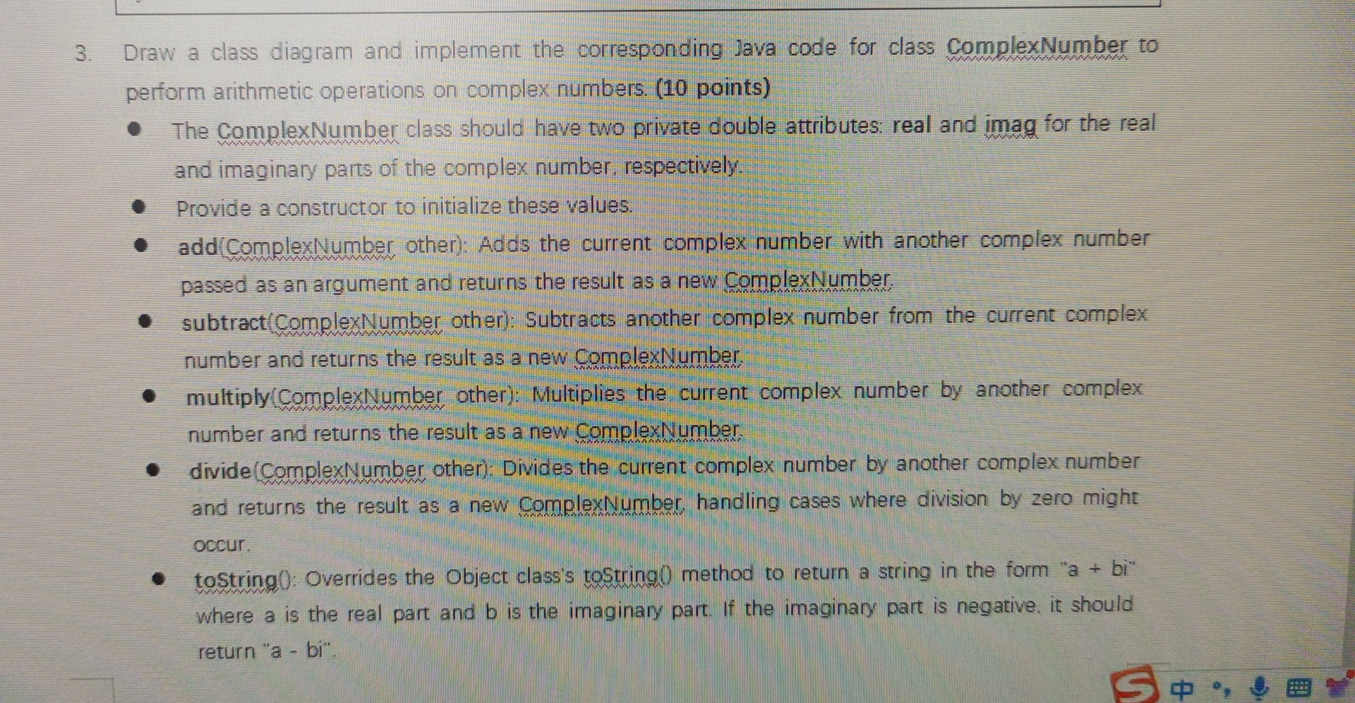Solved Draw a class diagram and implement the corresponding | Chegg.com