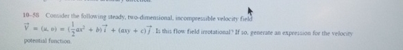 Solved 10-58 ﻿Consider the following steady, | Chegg.com