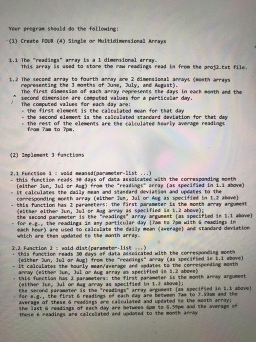 EDE1102 2020/21 C programming project 2 VERY | Chegg.com