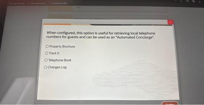 Solved When configured, this option is useful for retrieving | Chegg.com