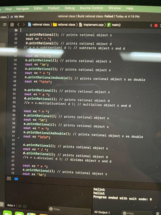 Solved a) Adding two Rational numbers. The result should be | Chegg.com