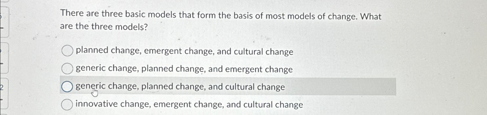 Solved There are three basic models that form the basis of | Chegg.com