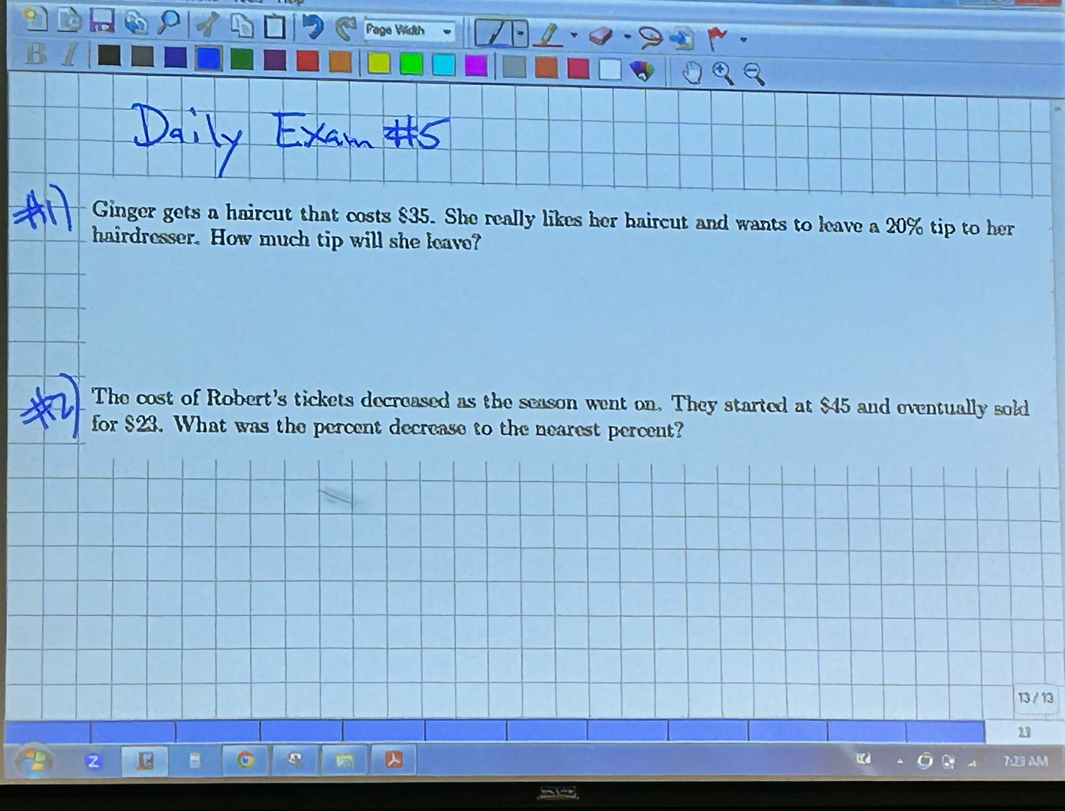 Solved B I|GपаDaily Exam #5औ)Ginger gets a haircut that | Chegg.com