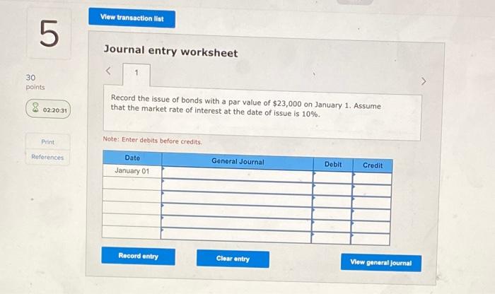 Solved Problem 14-8AA (Algo) Computing bond price and | Chegg.com