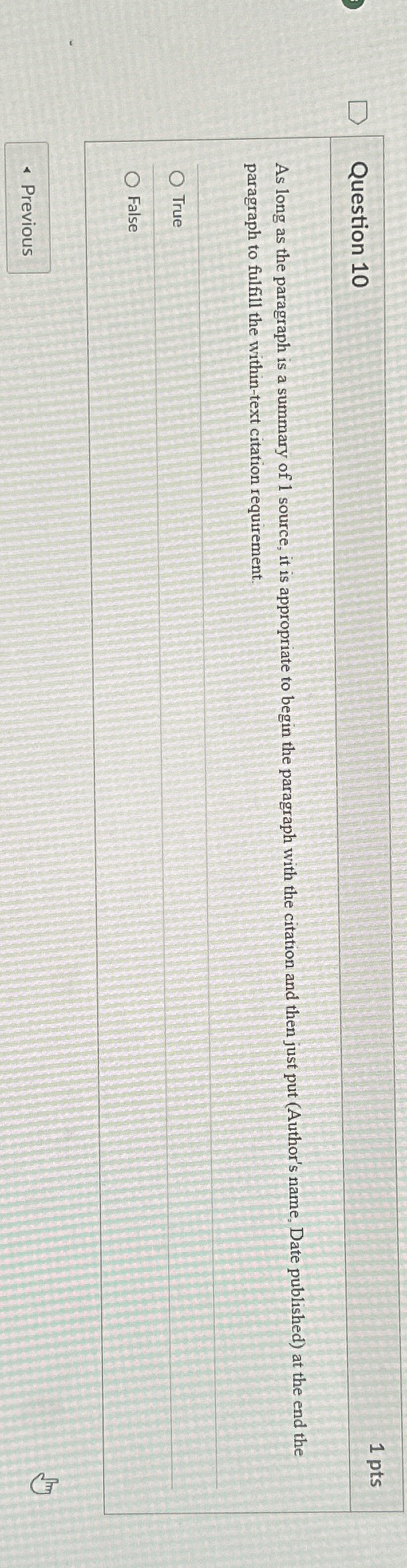 Solved Question 101ptsAs long as the paragraph is a summary | Chegg.com