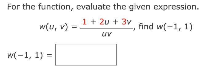 Solved For The Function Evaluate The Given 