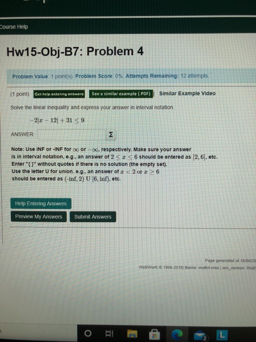 Solved Course Help Hw15-Obj-B7: Problem 4 Problem Value 1 | Chegg.com