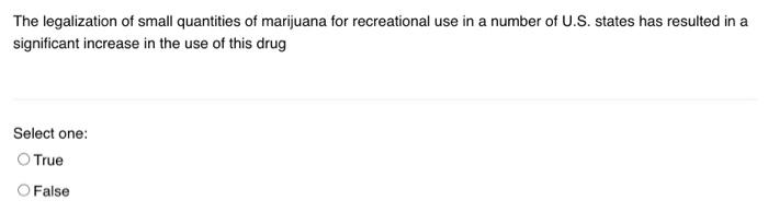 Partial Decriminalization is a policy whereby the | Chegg.com
