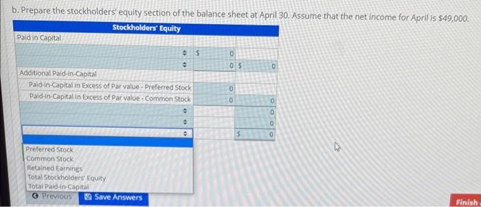 Solved Stockholders' Equity: Transactions and Balance Sheet | Chegg.com