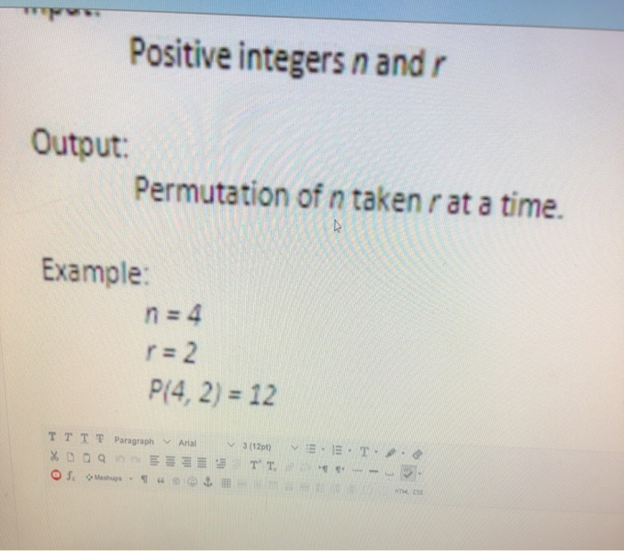 Solved Question 1 Write Permutation Method Which Takes