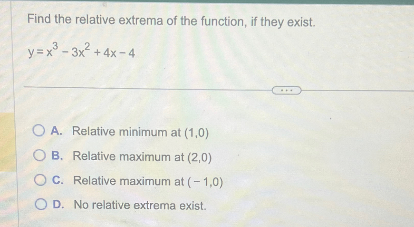 Solved Find the relative extrema of the function, if they | Chegg.com