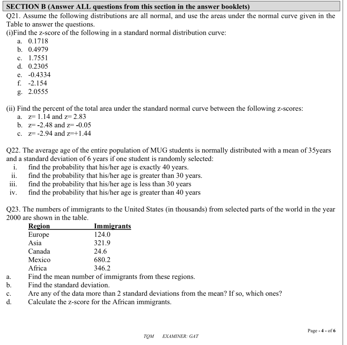 Solved SECTION B (Answer ALL questions from this section in | Chegg.com