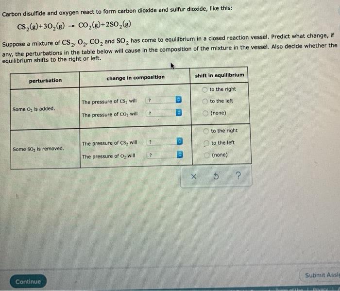 Solved Carbon disulfide and oxygen react to form carbon | Chegg.com