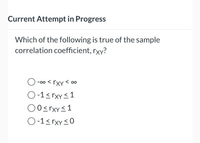 Solved Which of the following is true of the sample | Chegg.com