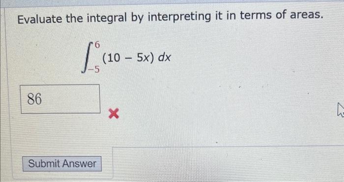 Solved Evaluate the integral by interpreting it in terms of | Chegg.com