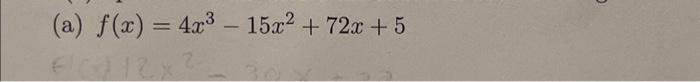 Solved For each function, find (a) the critical numbers (b) | Chegg.com