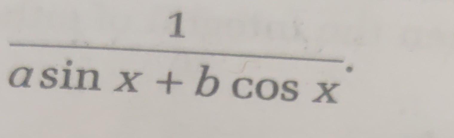 Solved asinx+bcosx1 | Chegg.com
