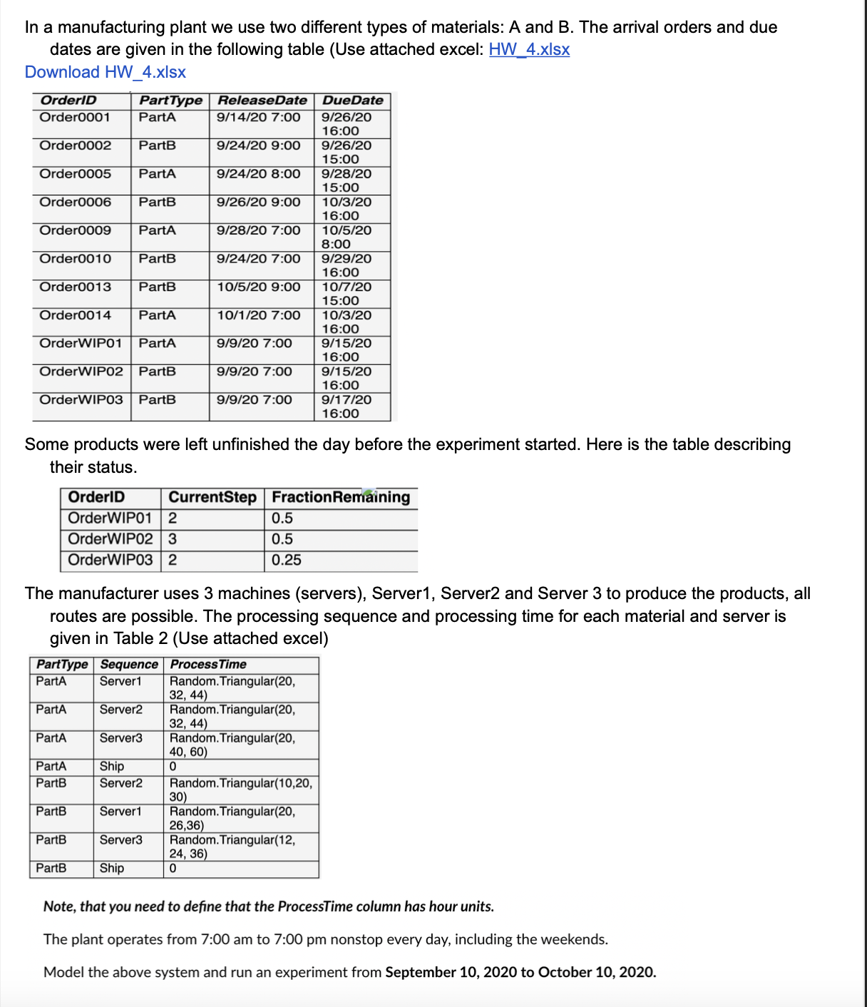 Find the scheduled utilization for each server, the | Chegg.com