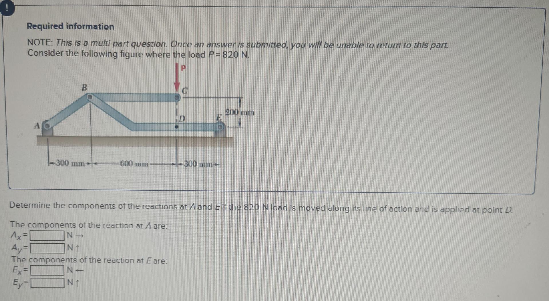 Solved Required information NOTE: This is a multi-part | Chegg.com