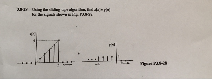 Solved 3.8-28 Using the sliding-tape algorithm, find | Chegg.com