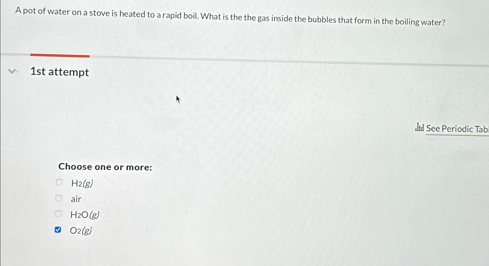 Solved A pot of water on a stove is heated to a rapid boil. | Chegg.com