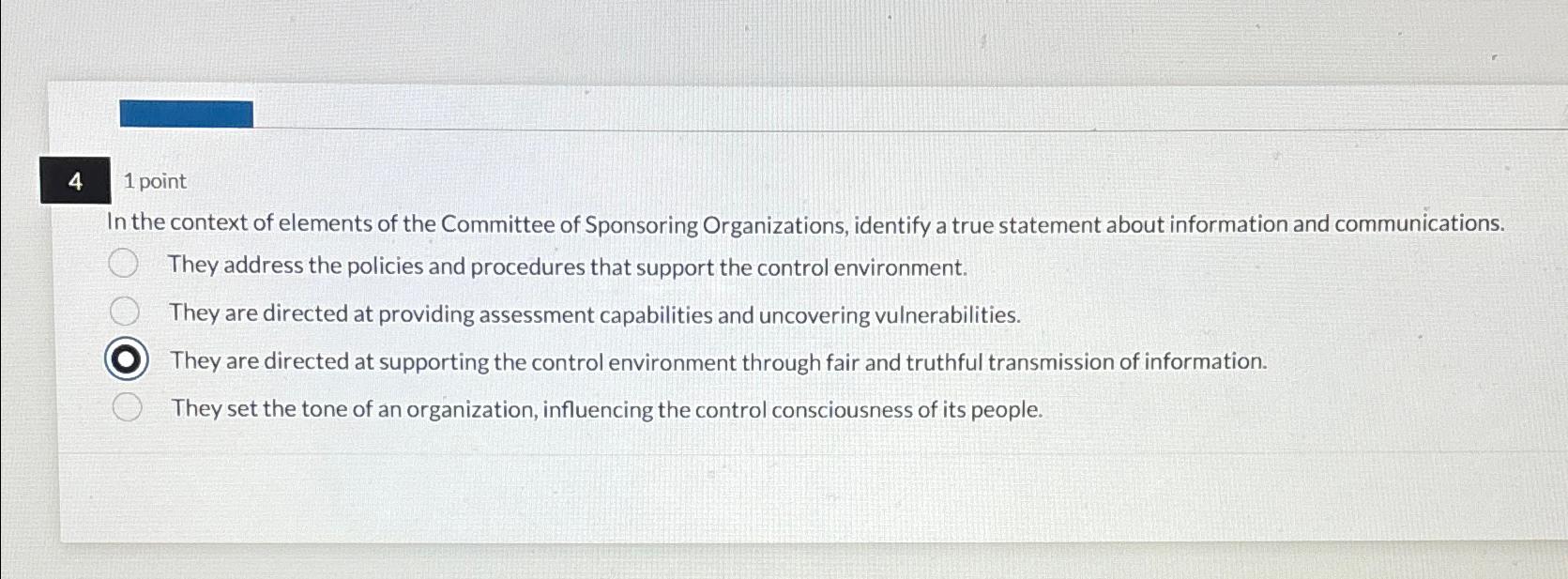 Solved 4 ﻿pointIn the context of elements of the Committee | Chegg.com