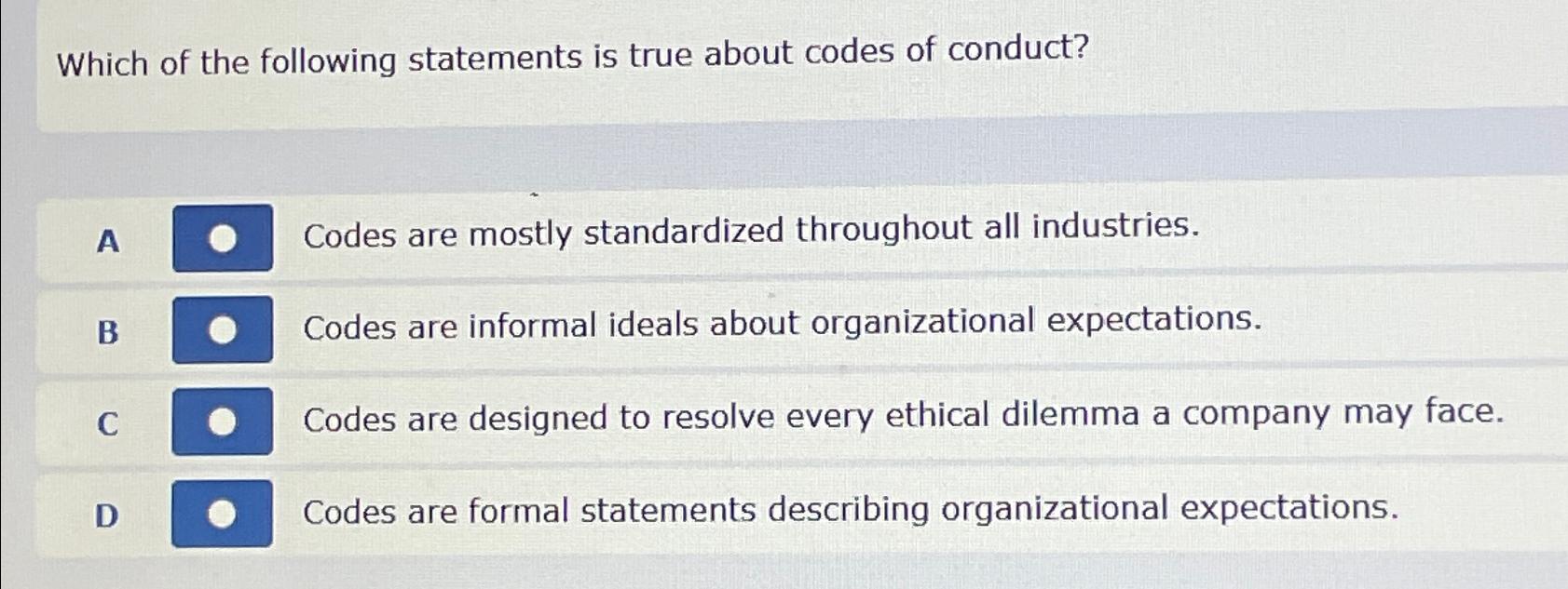 Solved Which of the following statements is true about codes | Chegg.com