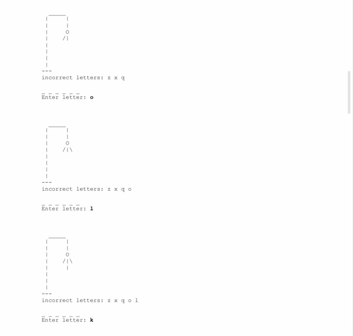Solved Java hangman example. I prefer NetBeans if possible. | Chegg.com