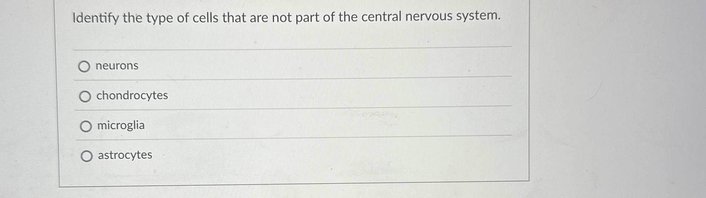 Solved Identify the type of cells that are not part of the | Chegg.com