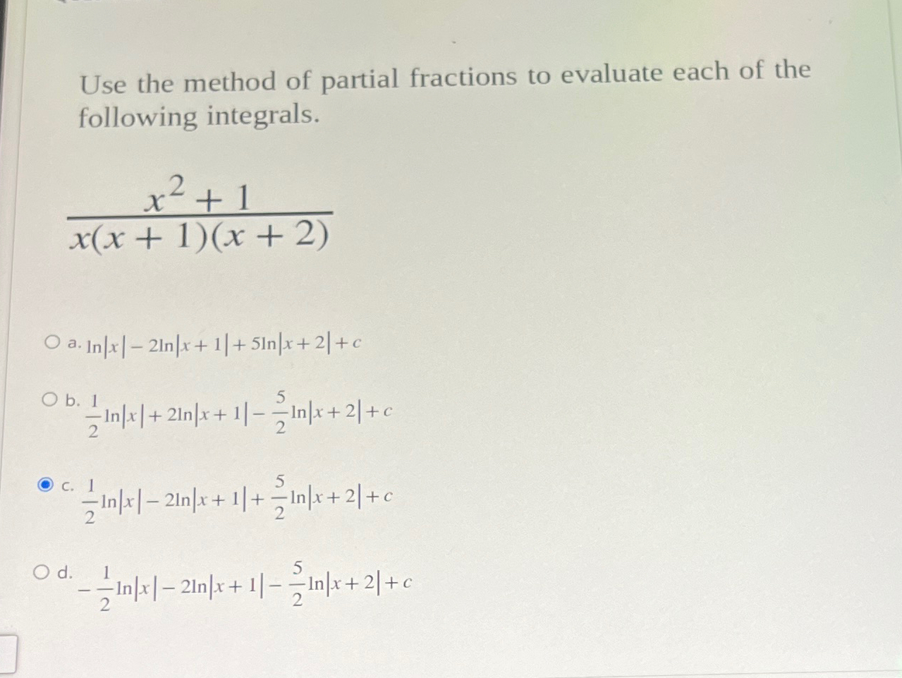 Solved Use the method of partial fractions to evaluate each | Chegg.com