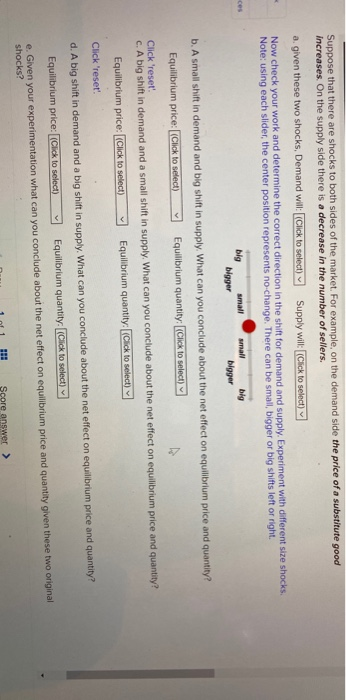 Solved Suppose that there are shocks to both sides of the | Chegg.com