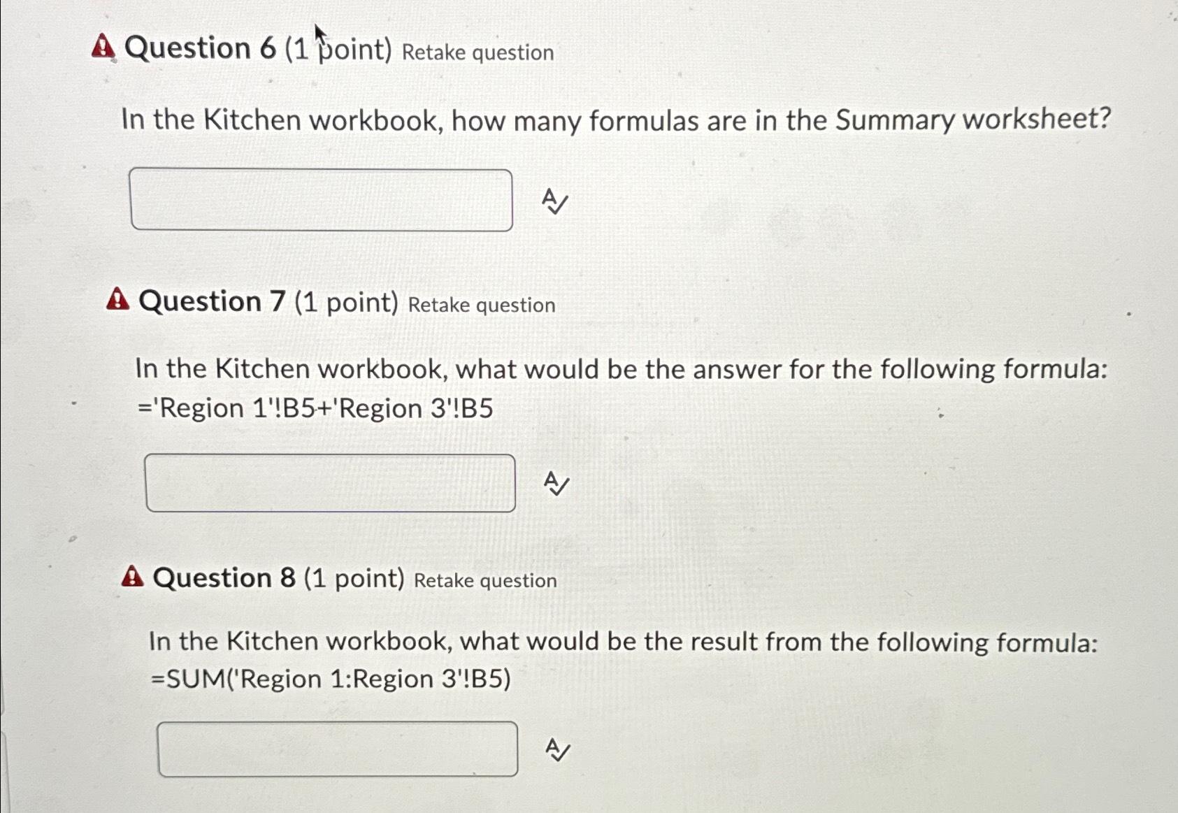 Solved A Question 6 (1 ﻿point) ﻿Retake questionIn the | Chegg.com