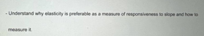 Solved Understand why elasticity is preferable as a measure | Chegg.com