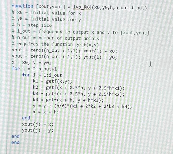 Solved Some code would help! This needs to be done in MATLAB | Chegg.com