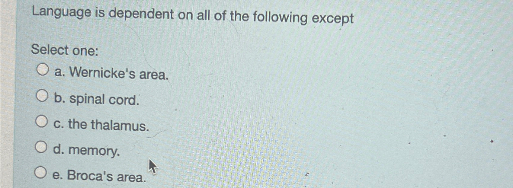 Solved Language is dependent on all of the following | Chegg.com