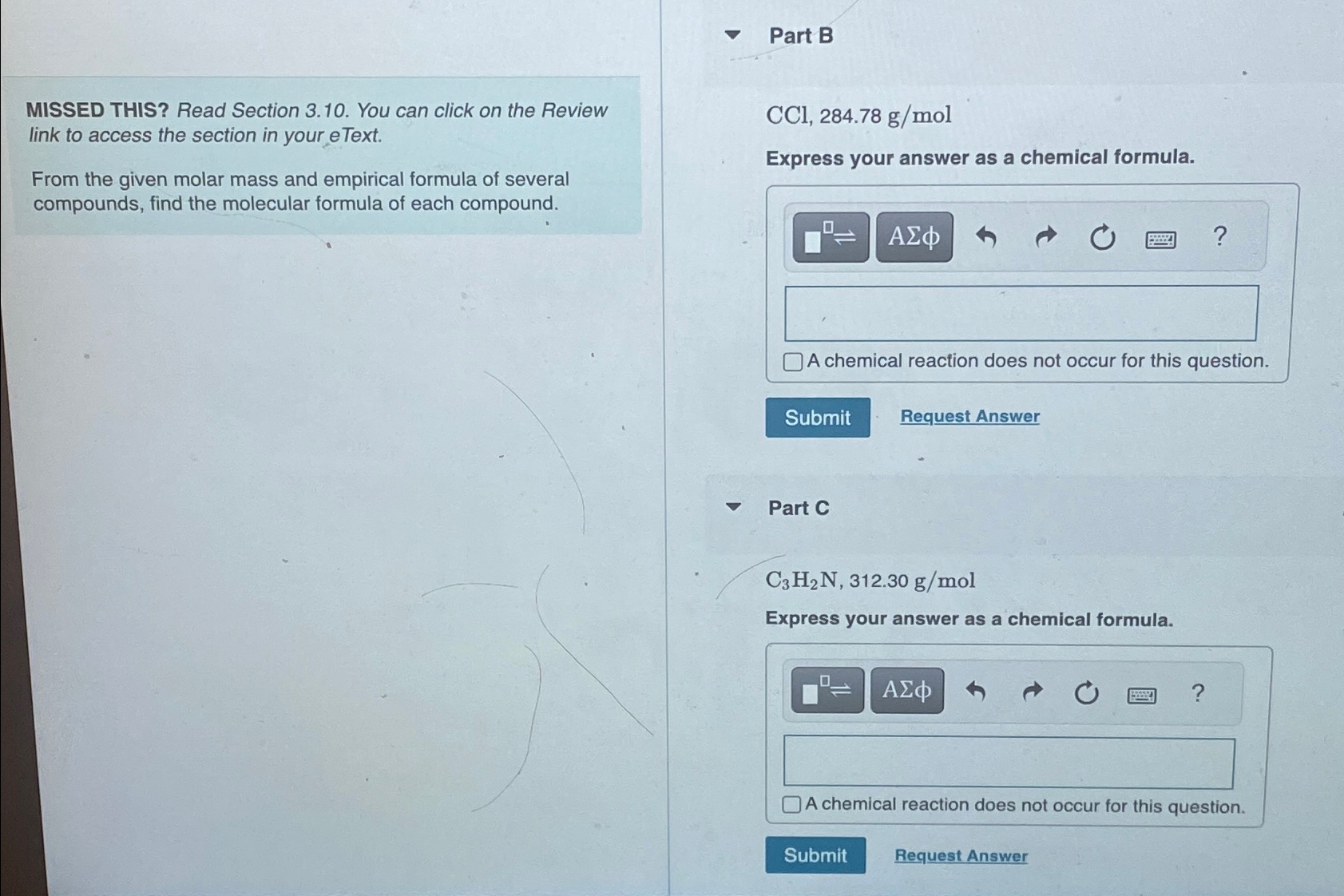 Solved Part BMISSED THIS? Read Section 3.10. ﻿You can click | Chegg.com